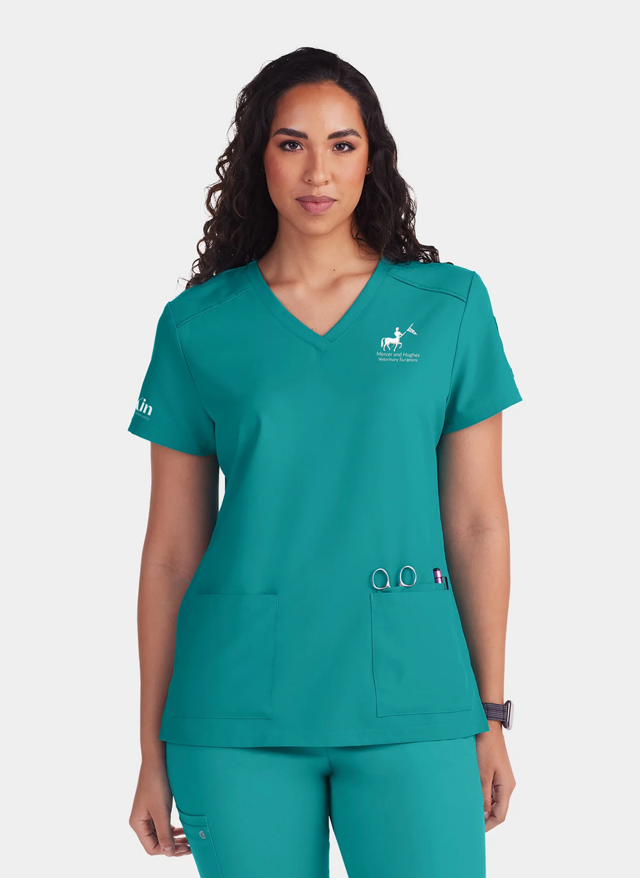 Kin Mercer & Hughes - Koi Cureology Cardi - Teal – Happythreads UK