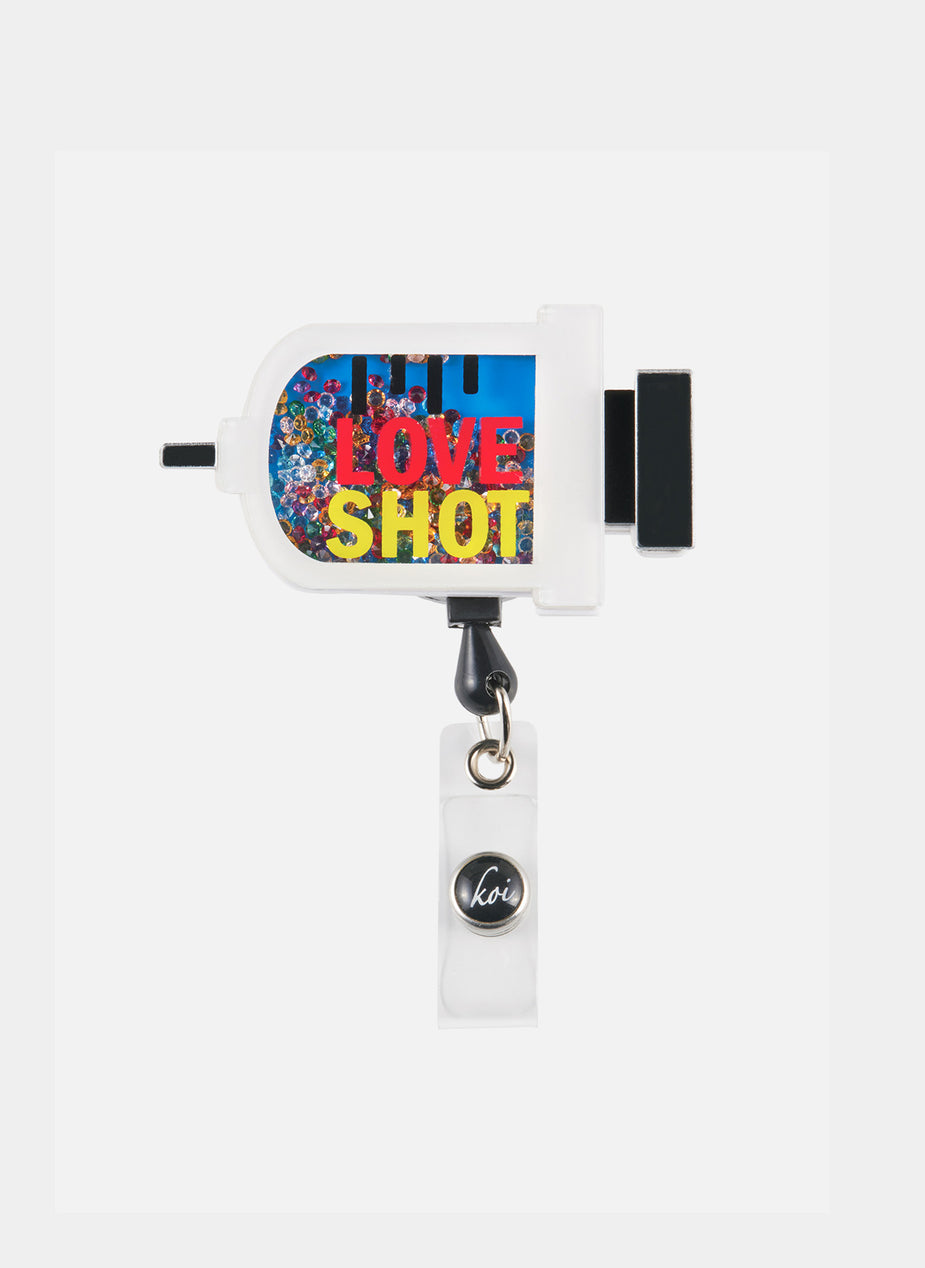 Koi Retractable Badge Reel - Love Shot – Happythreads UK