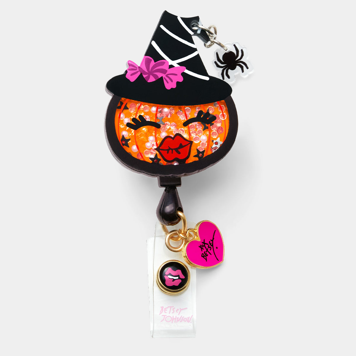 Koi Retractable Badge Reel - Witch Pumpkin – Happythreads UK
