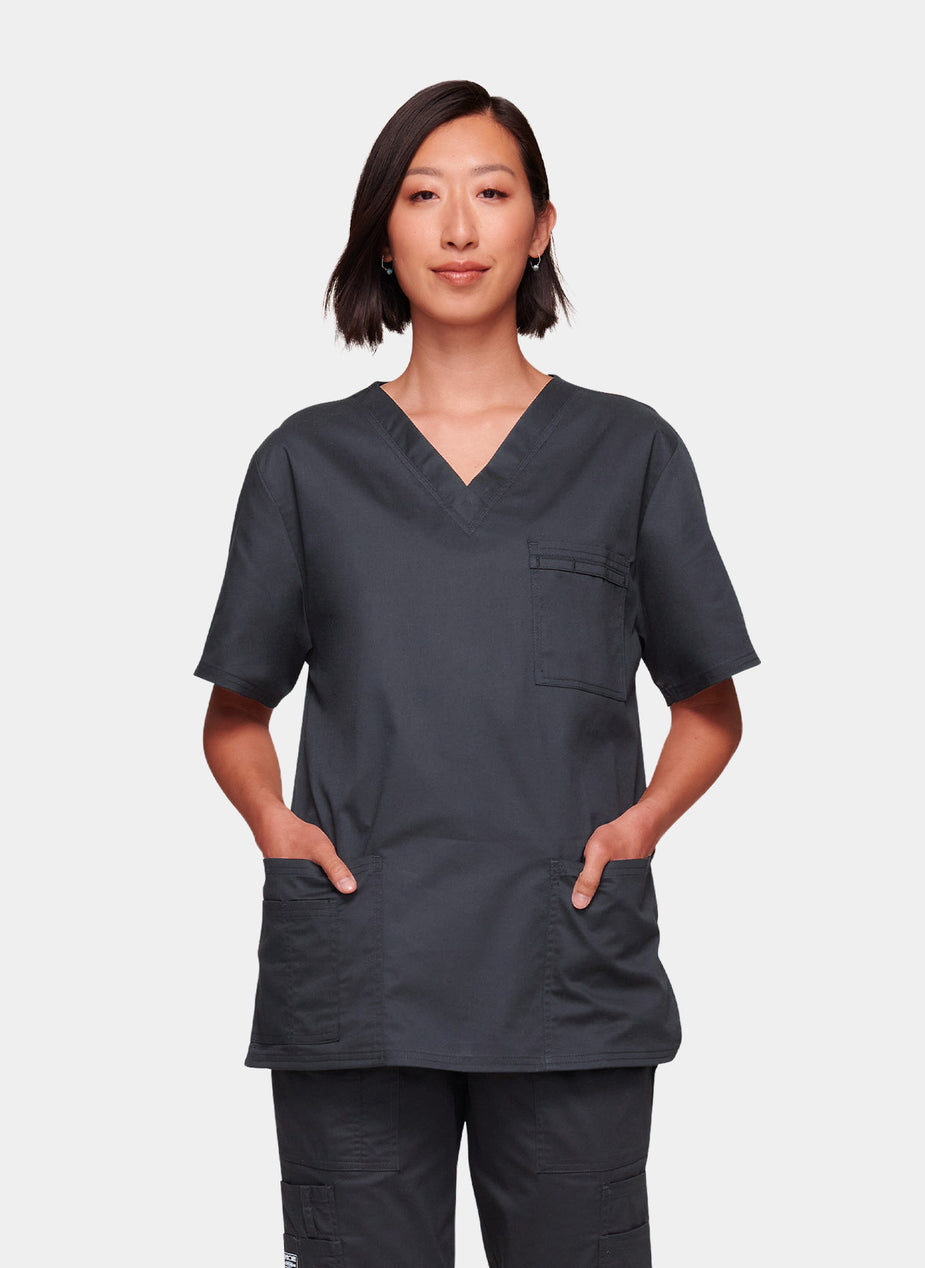 Cherokee Core Stretch Unisex V-Neck Scrub Top WWE4725 – Happythreads UK