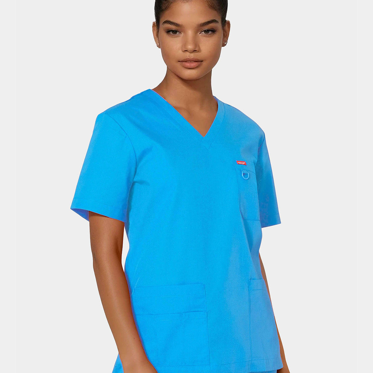 Unisex Orange Standard Balboa Scrub Top - Electric Blue – Happythreads UK
