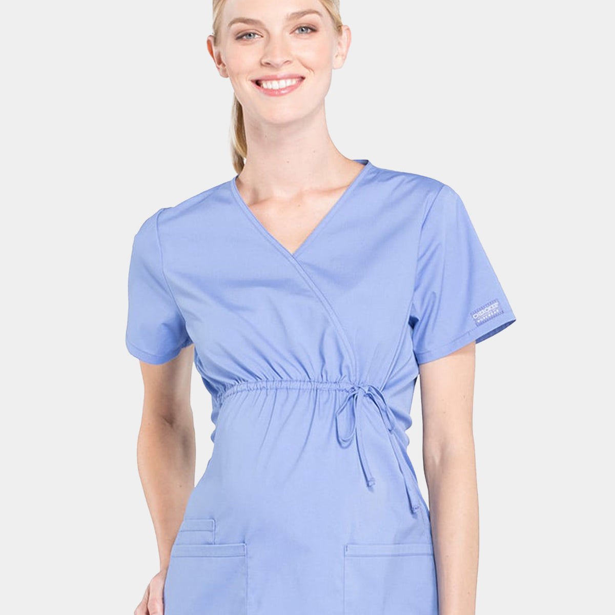 Cherokee Maternity Mock Wrap Scrub Top – Happythreads UK
