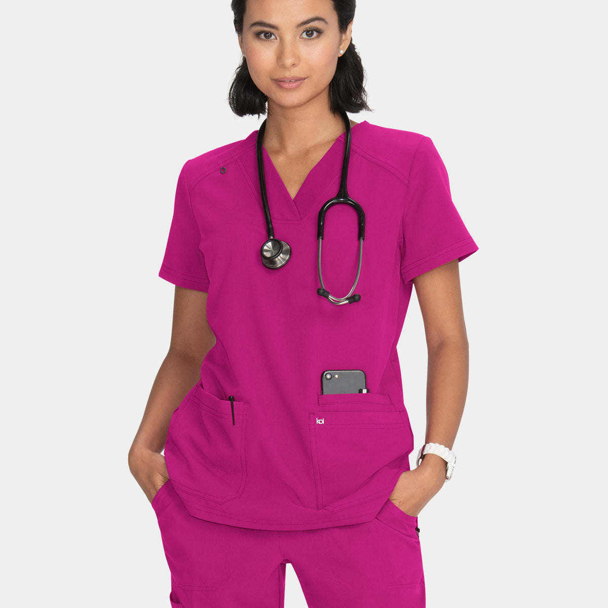 Koi Next Gen Hustle And Heart Women's Scrub Top – Happythreads UK