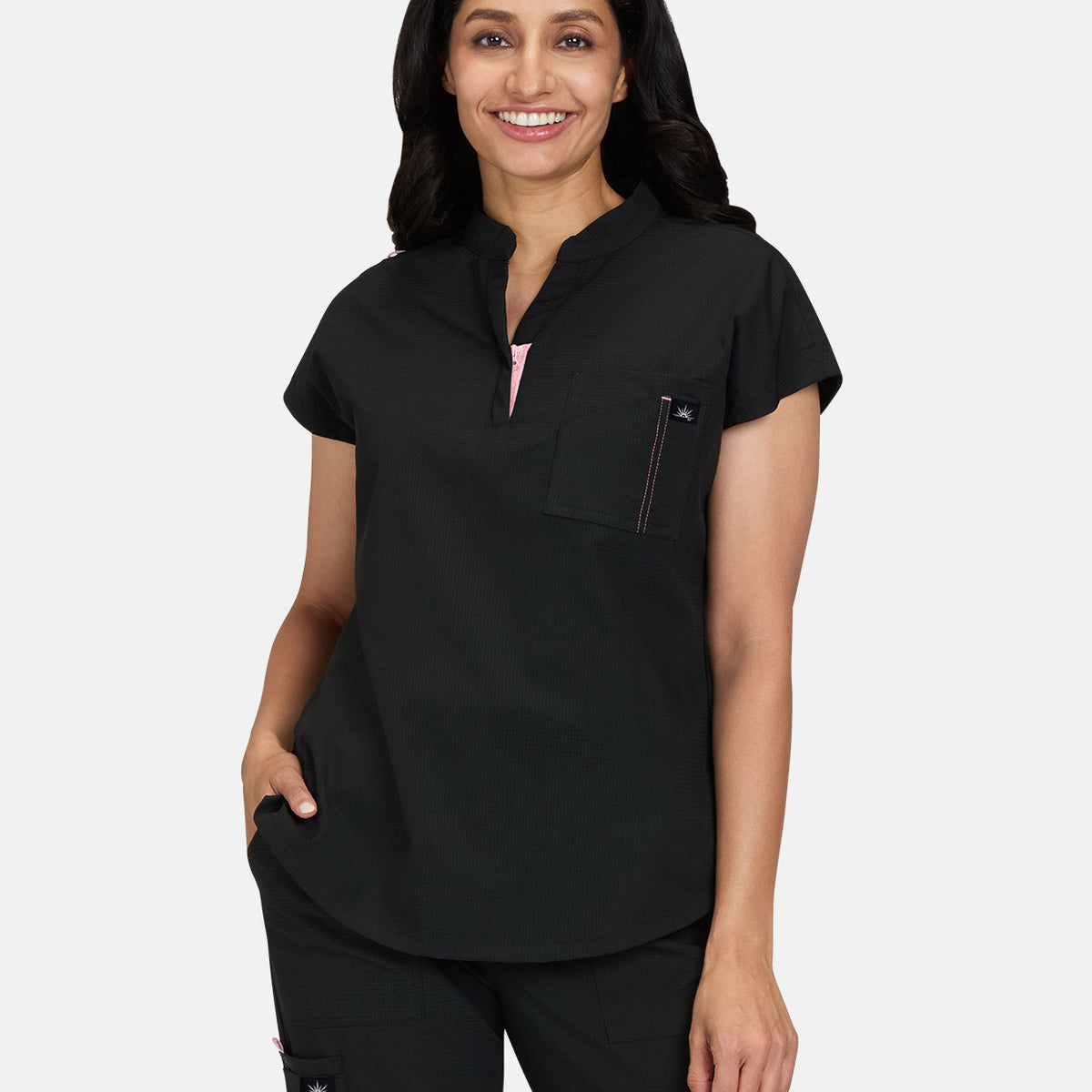 Koi Solis Catrin Scrub Top - Black – Happythreads UK