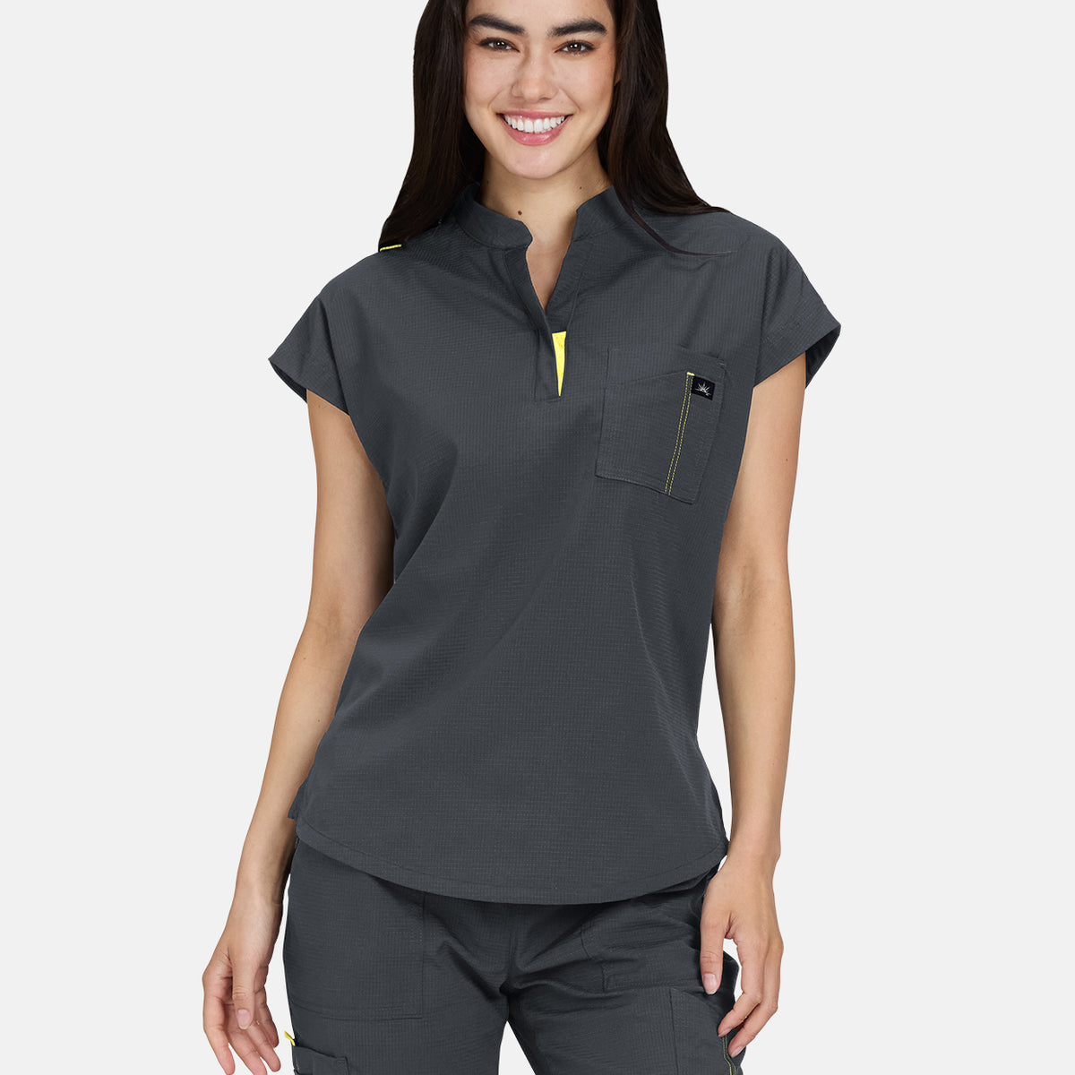 Koi Solis Catrin Scrub Top - Charcoal – Happythreads UK