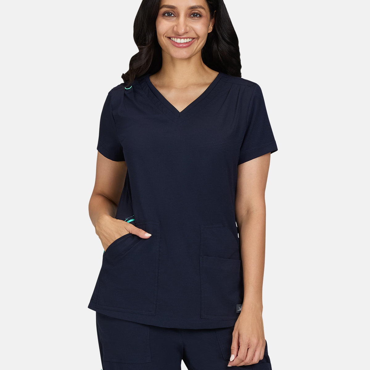 Koi Solis Sari Scrub Top - Navy – Happythreads UK